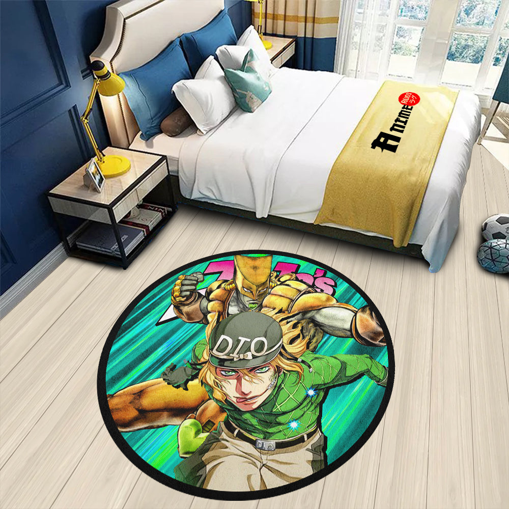 Dio Brando Round Rug Custom Jojo's Bizarre Adventure Anime Rug Floor M ...