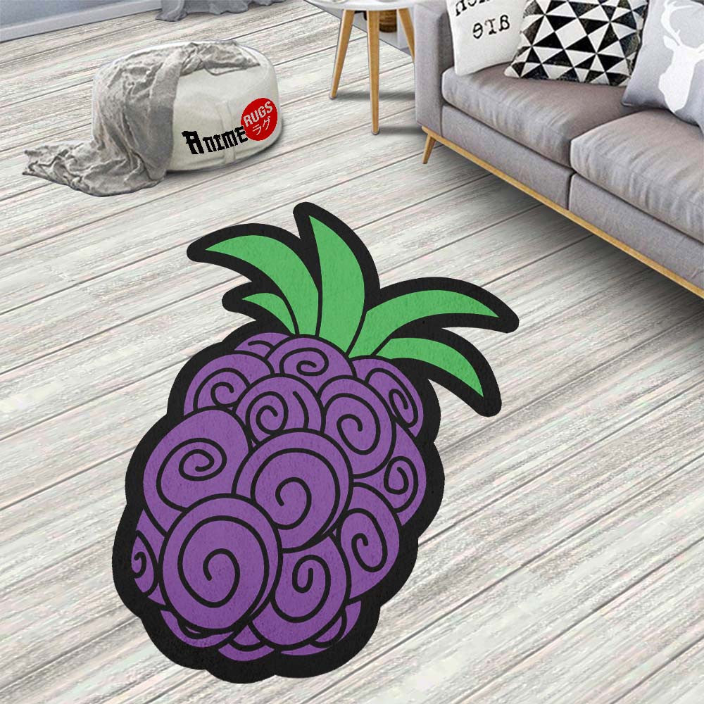 Bara Bara Shaped Rug Custom Devil Fruit One Piece Anime Room Decor ...