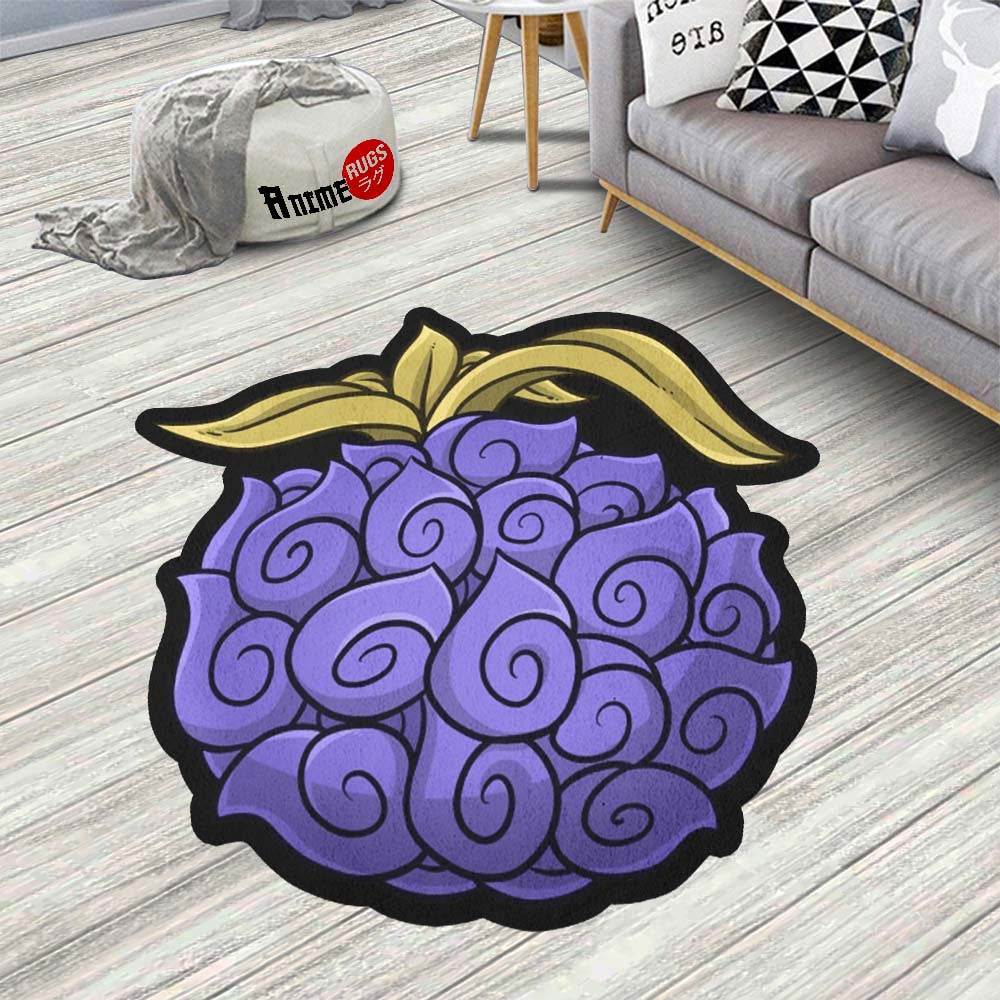Yami Yami Shaped Rug Custom Devil Fruit One Piece Anime Room Decor ...