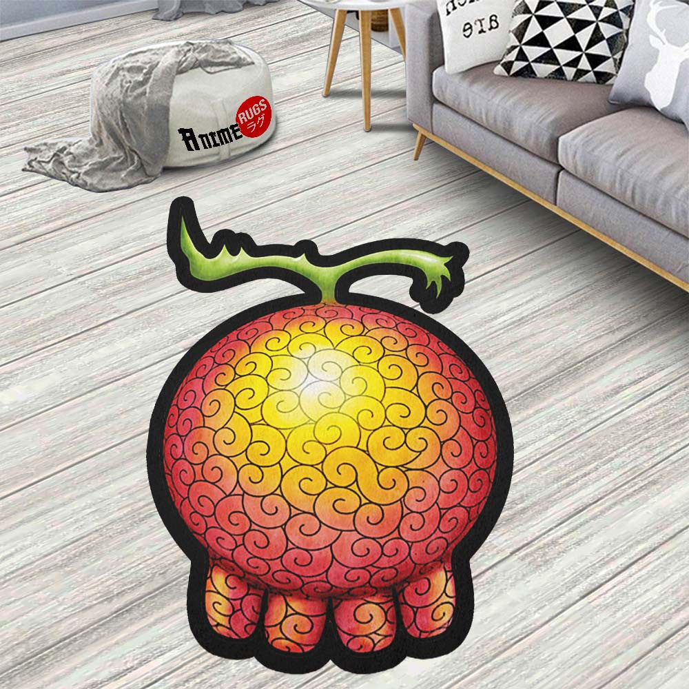 Yomi Yomi Shaped Rug Custom Devil Fruit One Piece Anime Room Decor ...