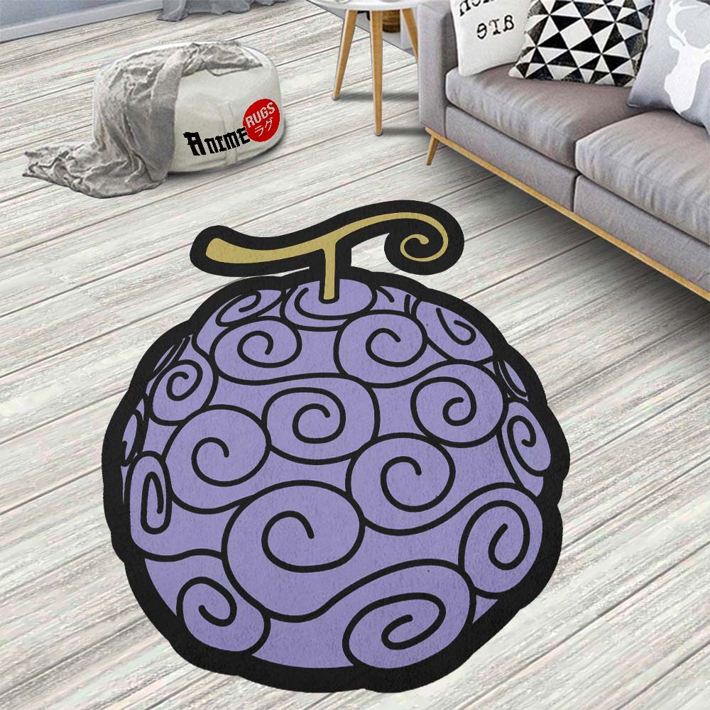 Gomu Gomu Shaped Rug Custom Devil Fruit One Piece Anime Room Decor ...