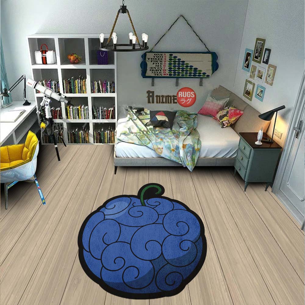Sara Sara Shaped Rug Custom Devil Fruit One Piece Anime Room Decor ...