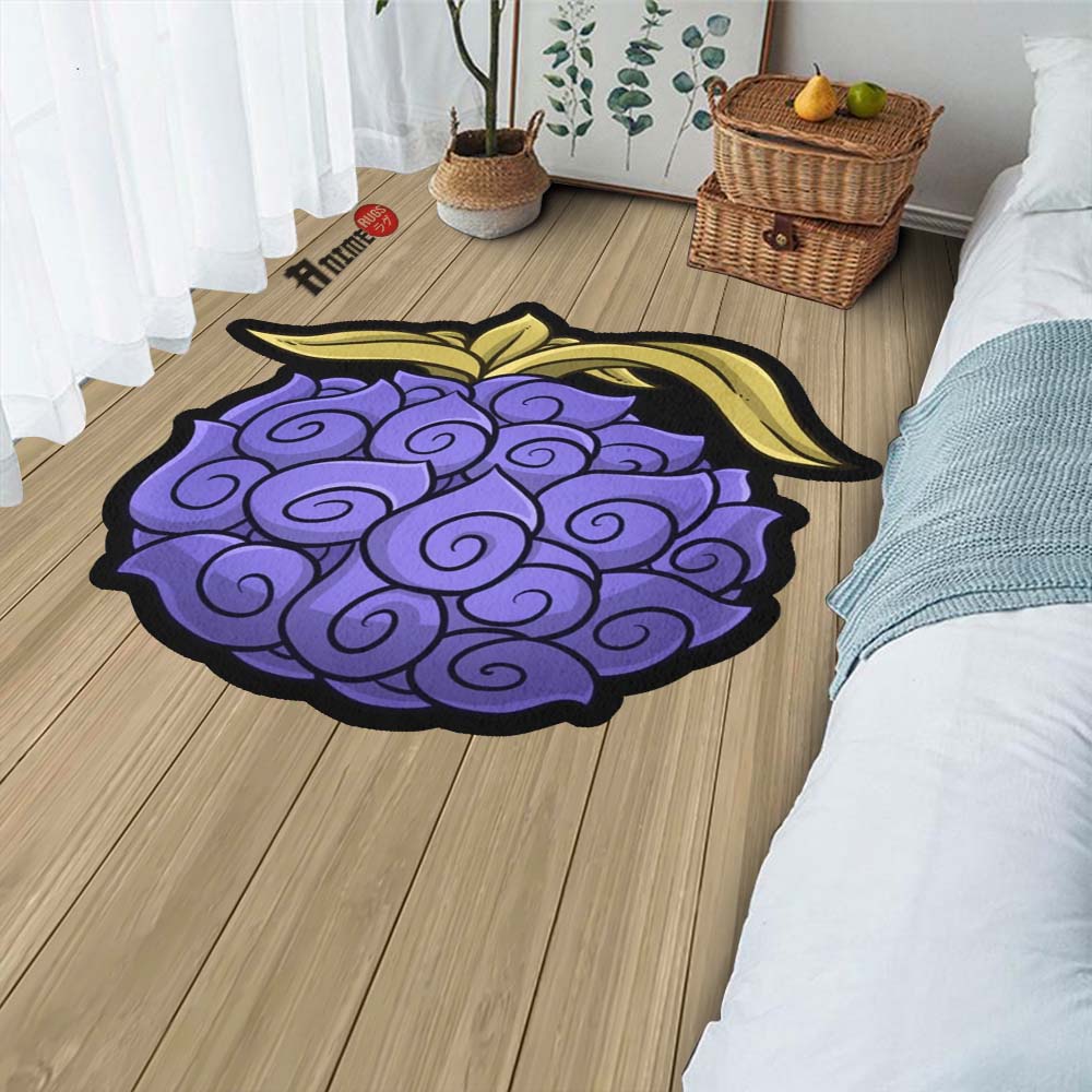 Yami Yami Shaped Rug Custom Devil Fruit One Piece Anime Room Decor ...