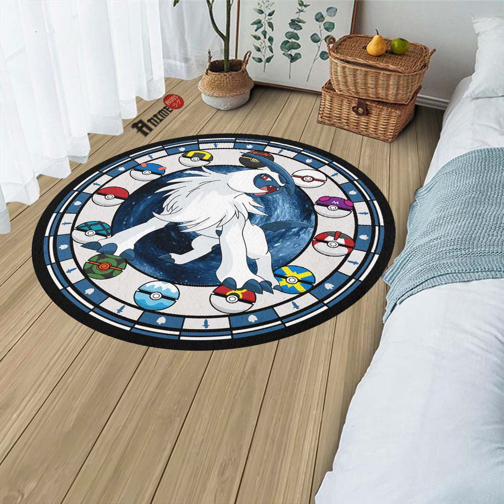 Absol Round Rug Custom Pokemon Anime Circle Carpet– Animerugs