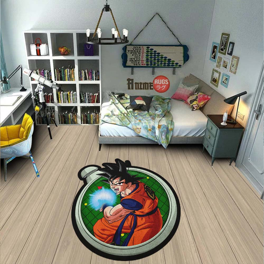 Goku Shaped Rug Custom Dragon Ball Anime Room Decor– Animerugs