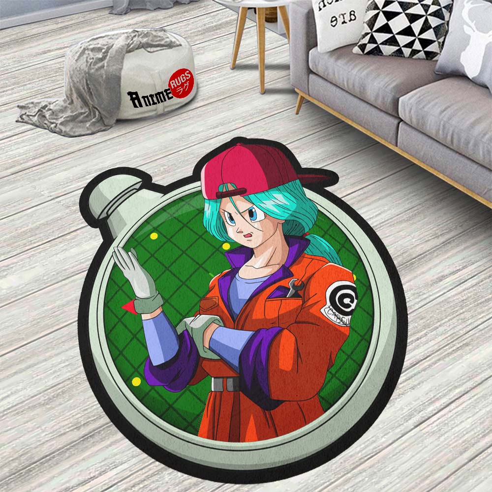 Bulma Shaped Rug Custom Dragon Ball Anime Room Decor– Animerugs