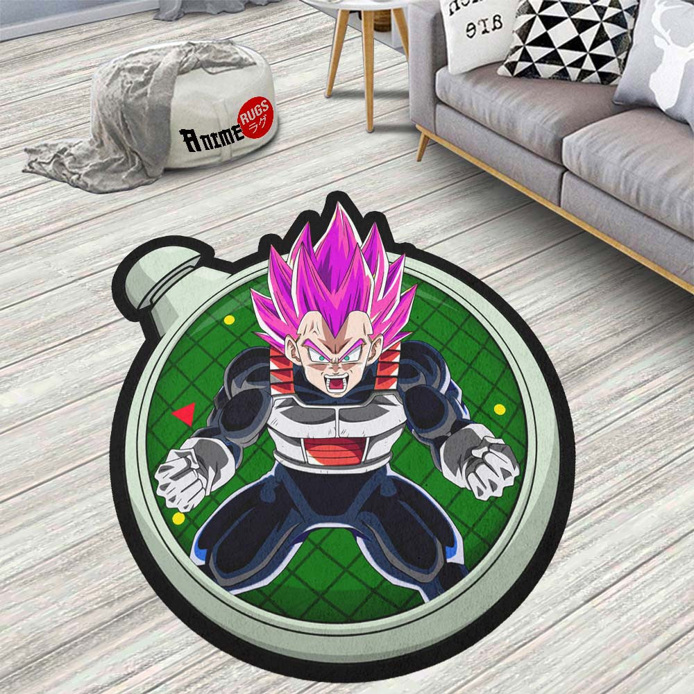 Vegeta Black Rose Shaped Rug Custom Dragon Ball Anime Room Decor– Animerugs
