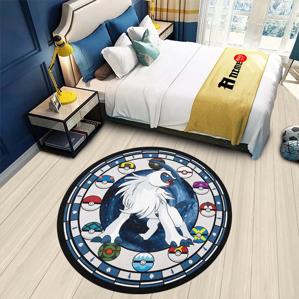 Absol Round Rug Custom Pokemon Anime Circle Carpet– Animerugs