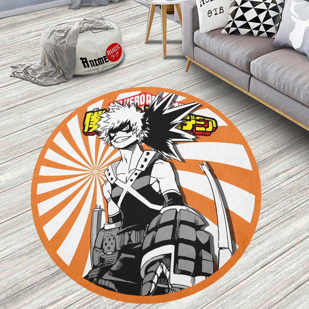 Katsuki BakugoRound Rug Custom My Hero Academia Anime Circle Carpet ...