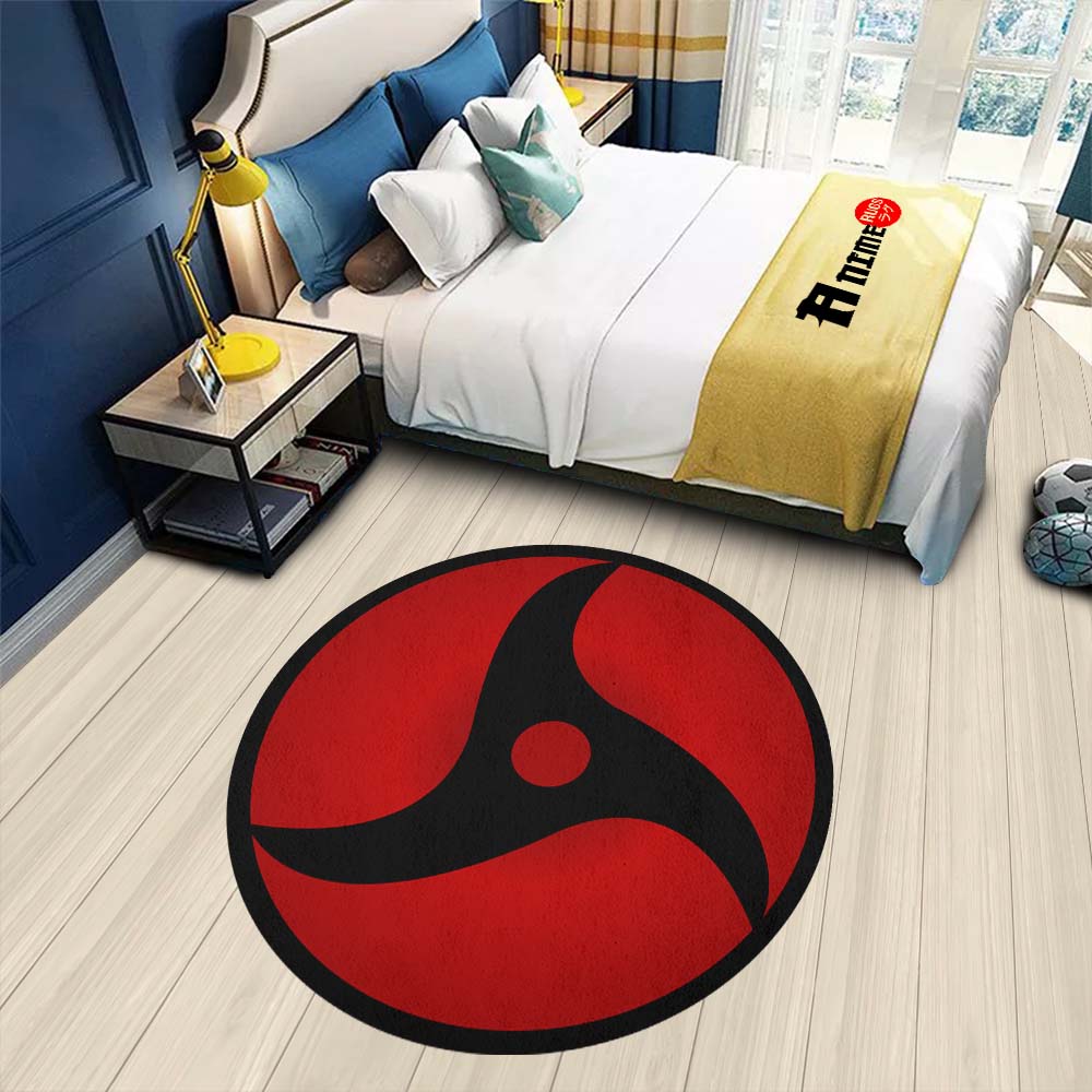 Itachi Mangekyou Round Rug Custom Anime Circle Carpet– Animerugs