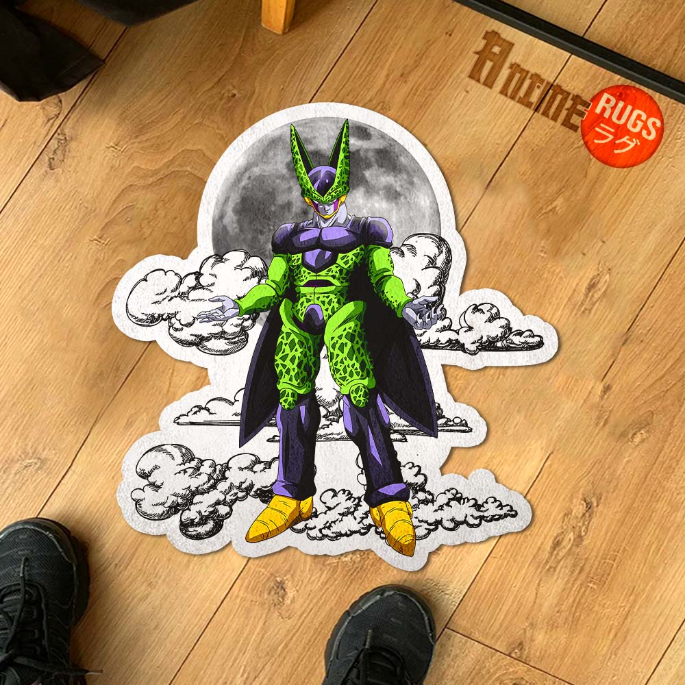 Cell Shaped Rug Custom Moon Clouds Dragon Ball Anime Room Decor– Animerugs