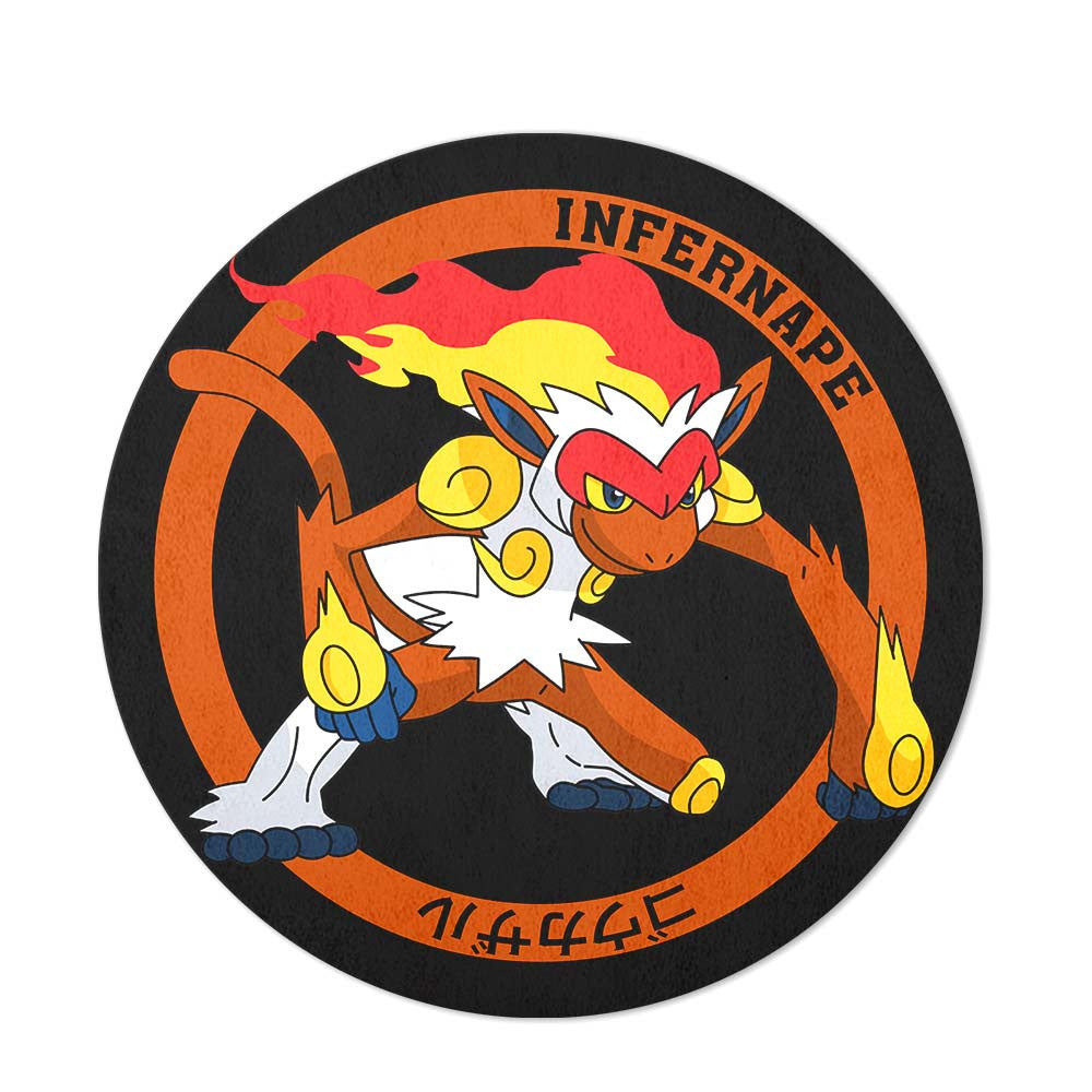 Infernape Shaped Rug Custom Pokemon Anime Room Decor– Animerugs