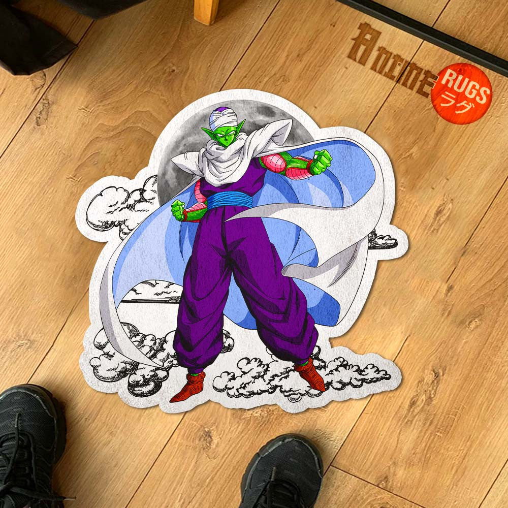 Piccolo Shaped Rug Custom Moon Clouds Dragon Ball Anime Room Decor ...