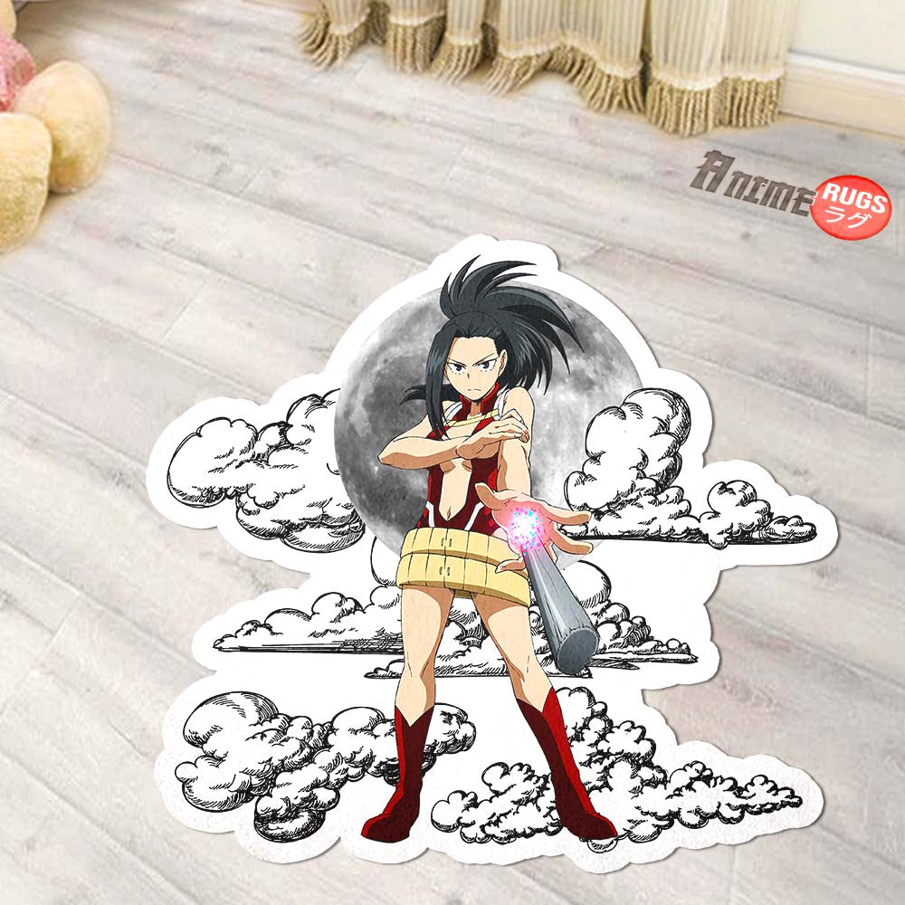 Momo Yaoyorozu Shaped Rug Custom Moon Clouds My Hero Academia Anime Ro ...