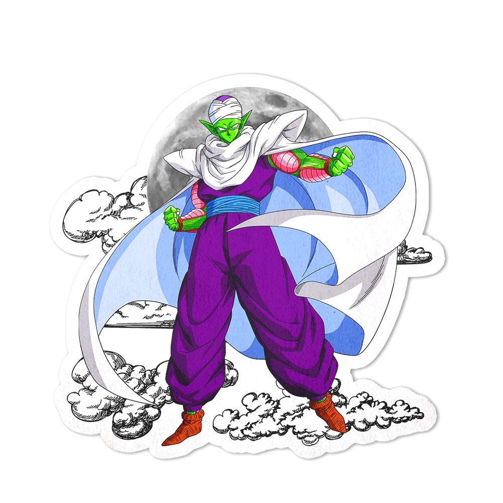 Piccolo Shaped Rug Custom Moon Clouds Dragon Ball Anime Room Decor ...