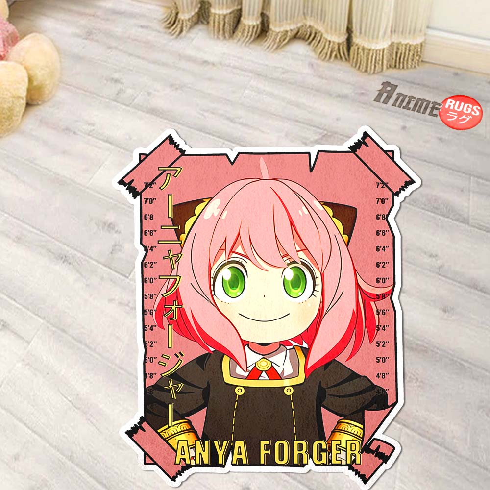 Anya Forger Shaped Rug Custom Spy x Family Anime Room Decor– Animerugs