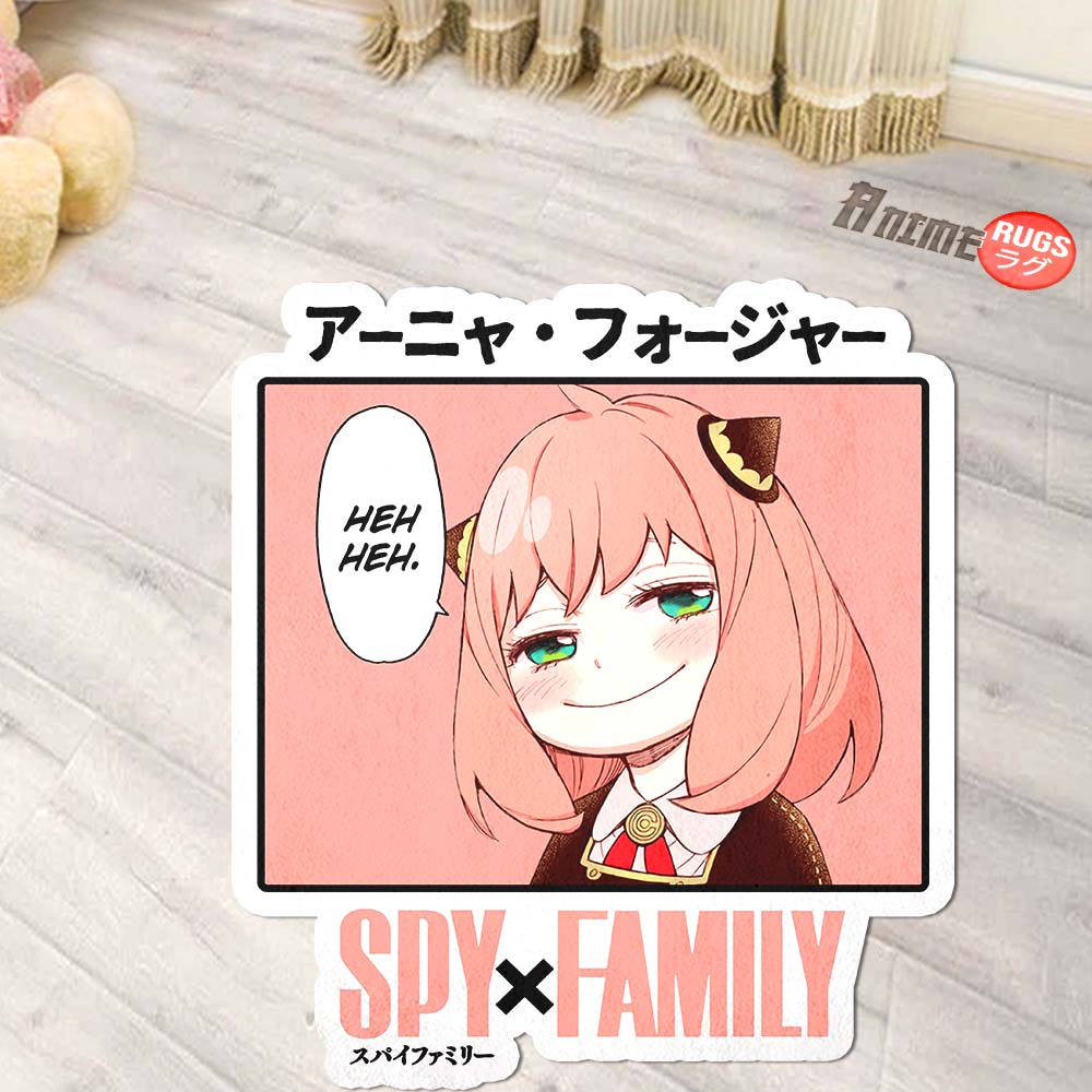 Anya Forger Shaped Rug Custom Spy x Family Anime Room Decor– Animerugs