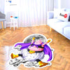Majin Buu Shaped Rug Custom Moon Clouds Dragon Ball Anime Room Decor ...