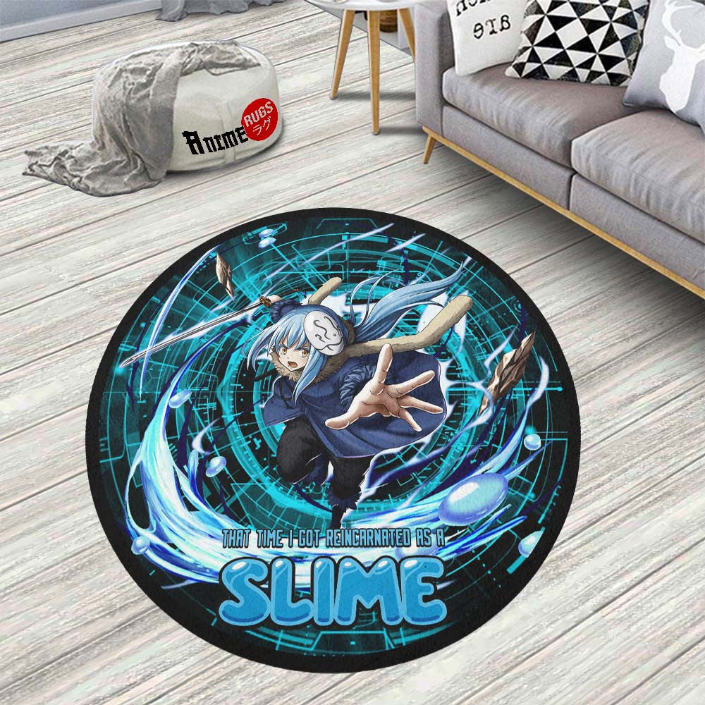 Rimuru Tempest Round Rug Custom That Time I Got Reincarnated as a Slim ...