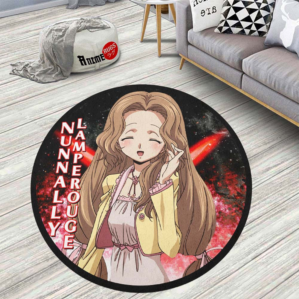 Nunnally Lamperouge Round Rug Custom Code Geass Anime Circle Carpet ...