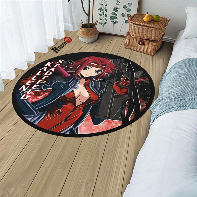 Kallen Stadtfeld Round Rug Custom Code Geass Anime Circle Carpet ...