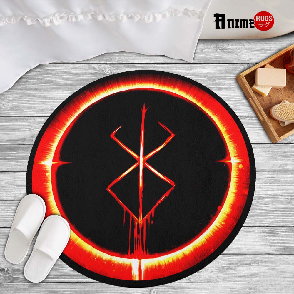 Berserk Brand Of Sacrifice Round Rug Custom Berserk Anime Circle Carpe ...