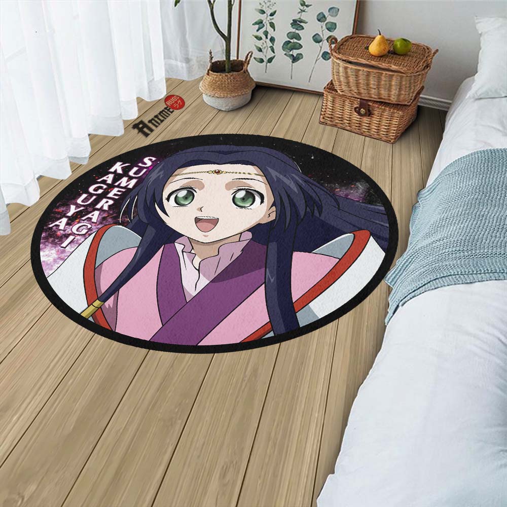 Kaguya Sumeragi Round Rug Custom Code Geass Anime Circle Carpet– Animerugs
