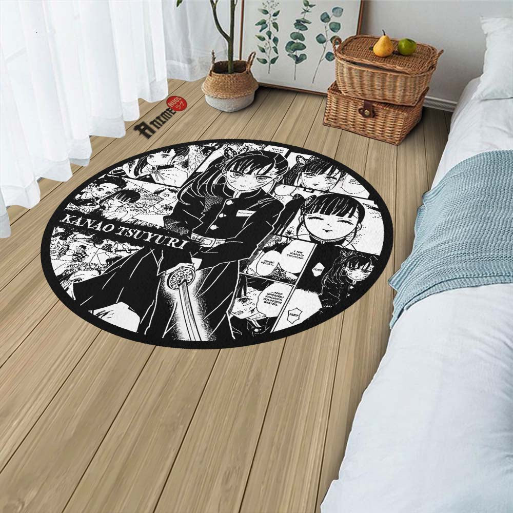 Kanao Tsuyuri Manga Round Rug Custom Demon Slayer Anime Circle Carpet ...