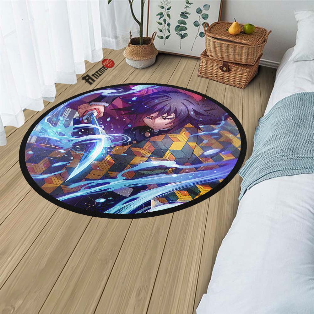 Giyuu Tomioka Round Rug Custom Demon Slayer Anime Circle Carpet– Animerugs