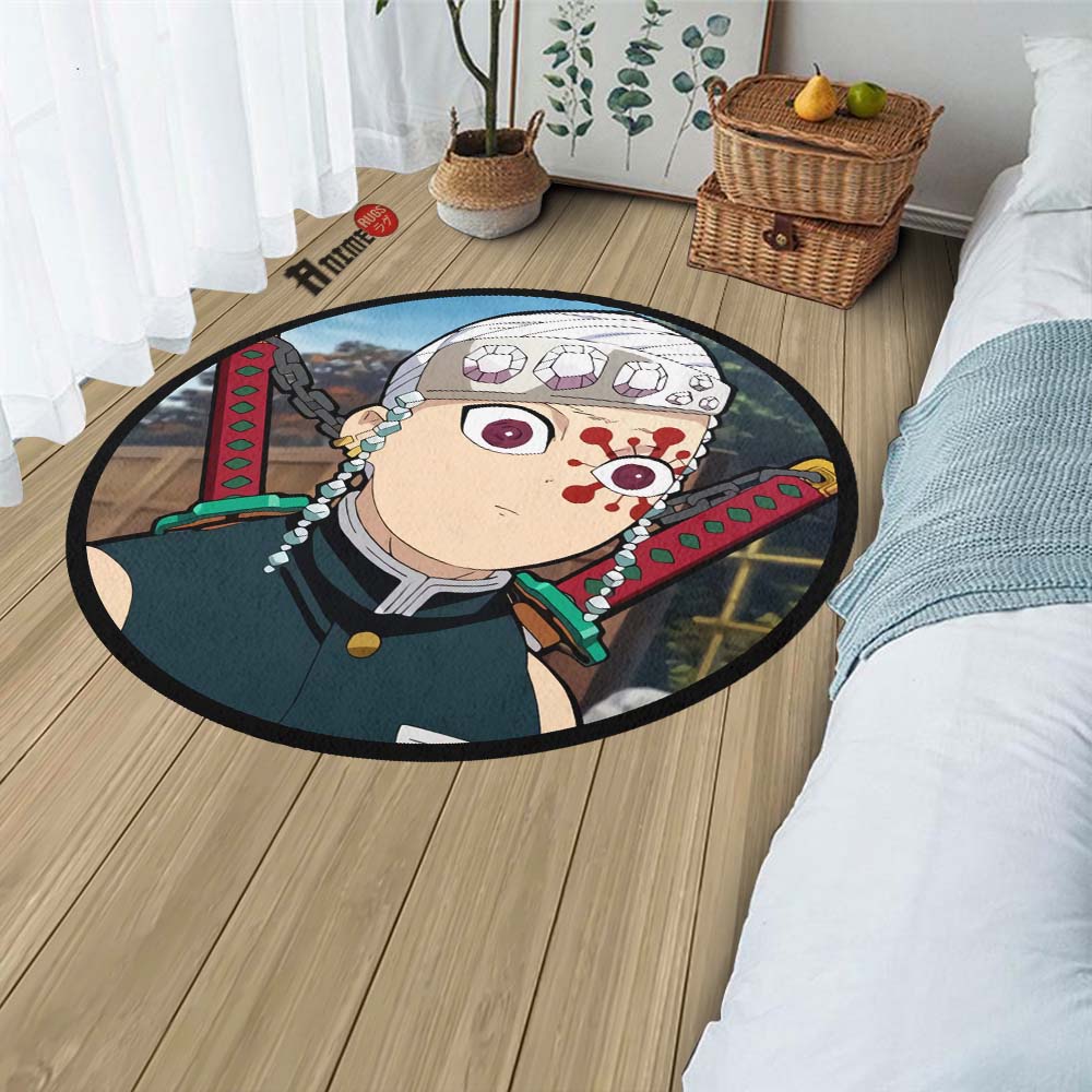 Tengen Uzui Round Rug Custom Demon Slayer Anime Circle Carpet– Animerugs