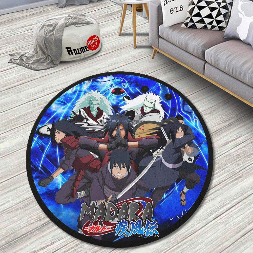 Uchiha Madara Round Rug Custom Anime Circle Carpet– Animerugs