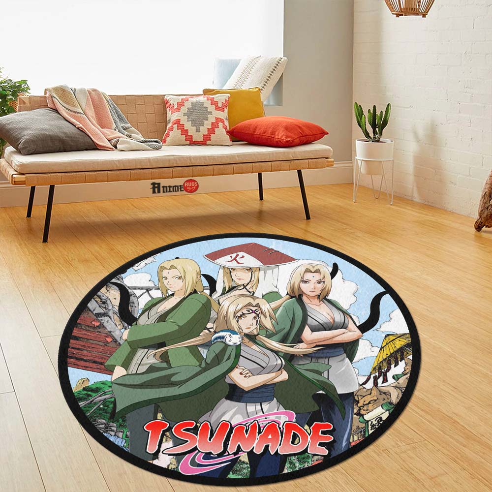 Tsunade Round Rug Custom Anime Circle Carpet– Animerugs