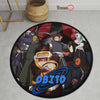 Uchiha Obito Round Rug Custom Anime Circle Carpet– Animerugs