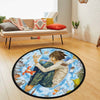 L Lawliet Poster Style Round Rug Custom Death Note Anime Circle Carpet ...