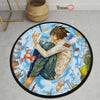 L Lawliet Poster Style Round Rug Custom Death Note Anime Circle Carpet ...