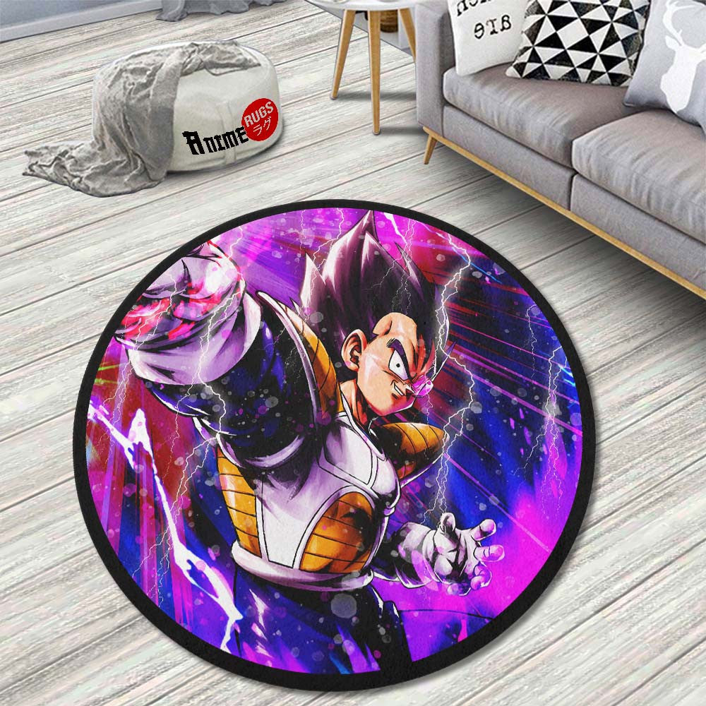 Vegeta Skill Round Rug Custom Dragon Ball Anime Circle Carpet– Animerugs
