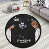 L Lawliet & Light Yagami & Ryuk Round Rug Custom Death Note Anime Circ ...