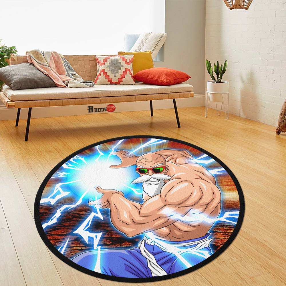 Master Roshi Skill Round Rug Custom Dragon Ball Anime Circle Carpet ...