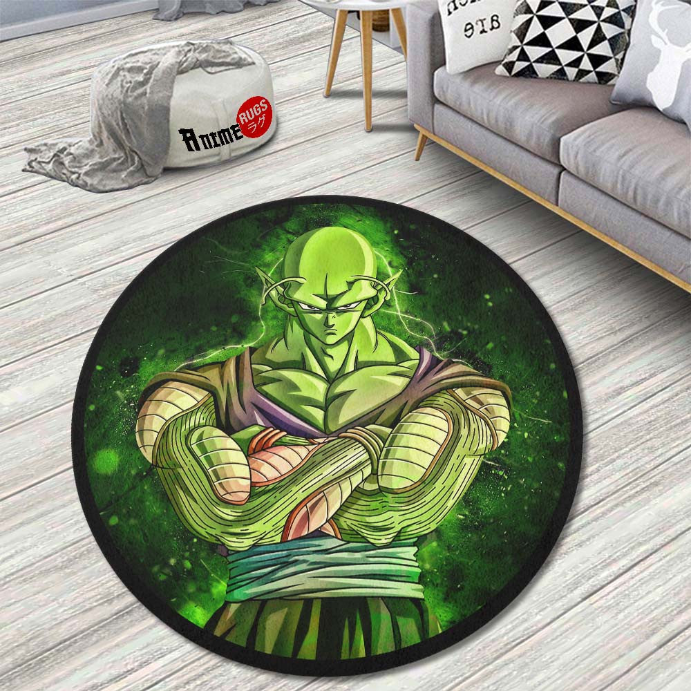 Piccolo Skill Round Rug Custom Dragon Ball Anime Circle Carpet Animerugs piccolo-skill-round-rug-custom-dragon-ball-anime-circle-carpet-animerugs