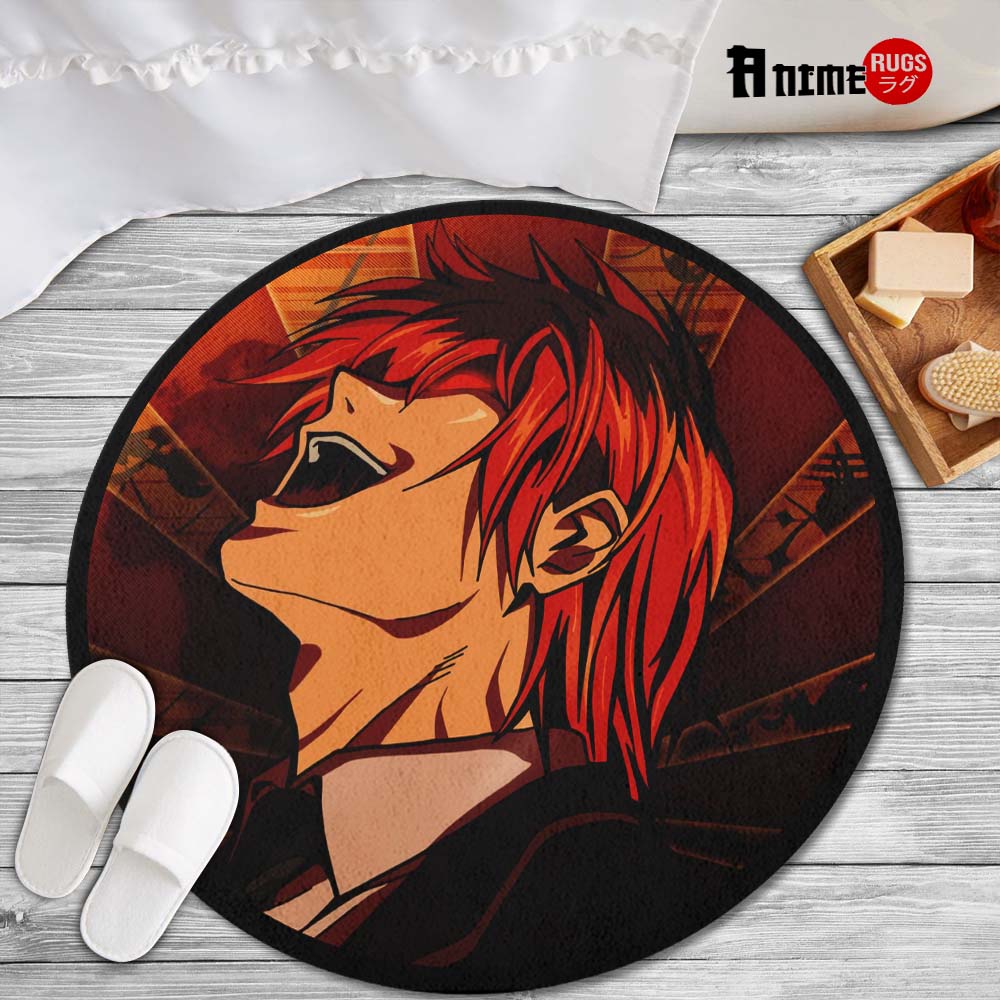 Light Yagami Round Rug Custom Death Note Anime Circle Carpet– Animerugs