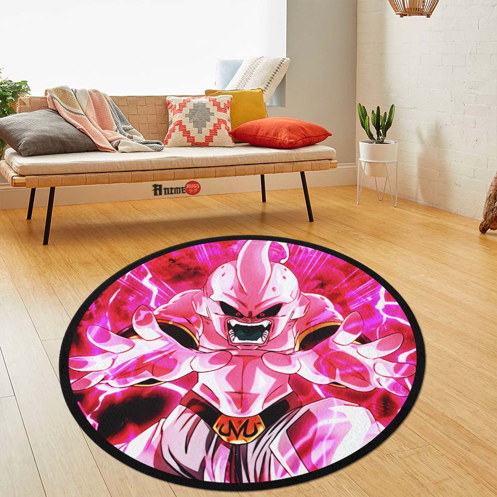 Majin Buu Skill Round Rug Custom Dragon Ball Anime Circle Carpet– Animerugs