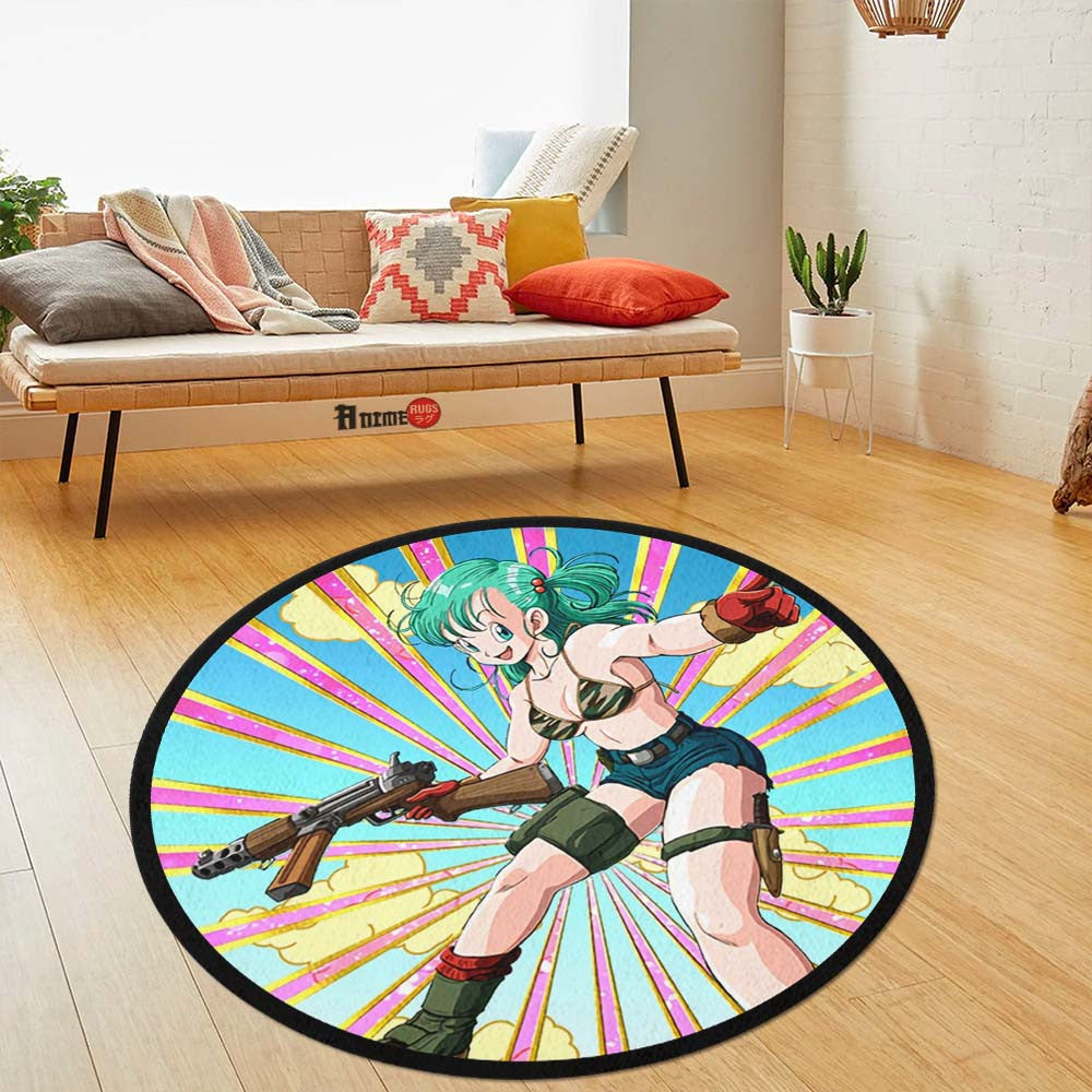 Bulma Skill Round Rug Custom Dragon Ball Anime Circle Carpet– Animerugs