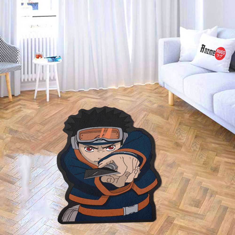 Uchiha Obito Shaped Rugs Custom Anime Carpets Room Decor Mats– Animerugs