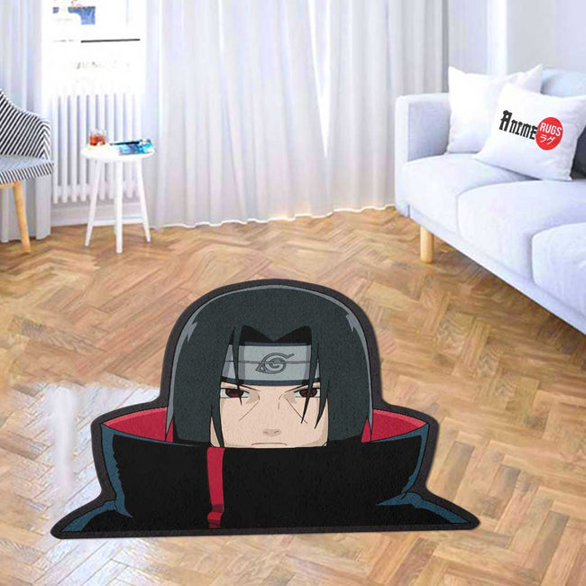 Uchiha Itachi Shaped Rugs Custom Anime Carpets Room Decor Mats – Animerugs
