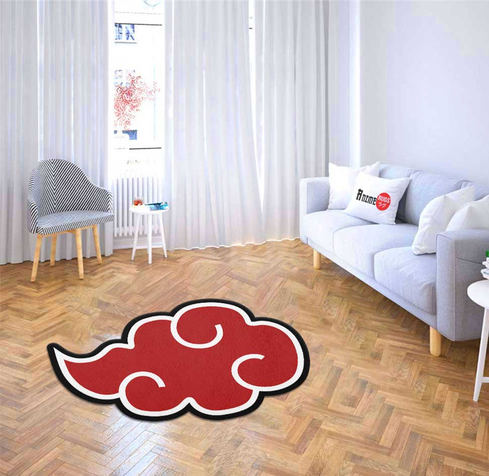 Akatsuki Cloud Rugs Custom Shaped Anime Room Decor Mat Quality Carpet ...