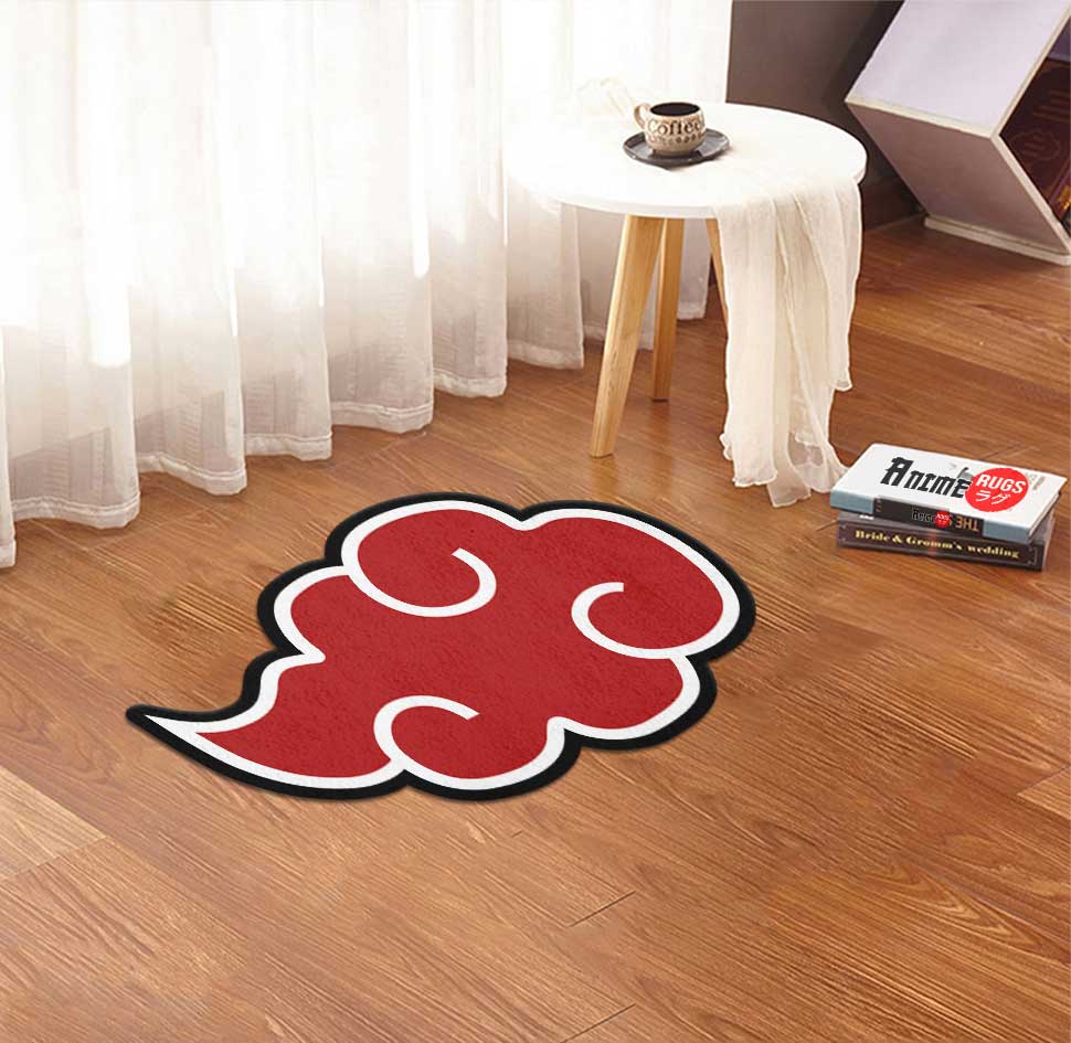 Akatsuki Cloud Rugs Custom Shaped Anime Room Decor Mat Quality Carpet ...
