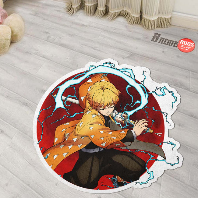 Zenitsu Agatsuma Shaped Rug Custom Anime Demon Slayer Room Decor Mat Q ...