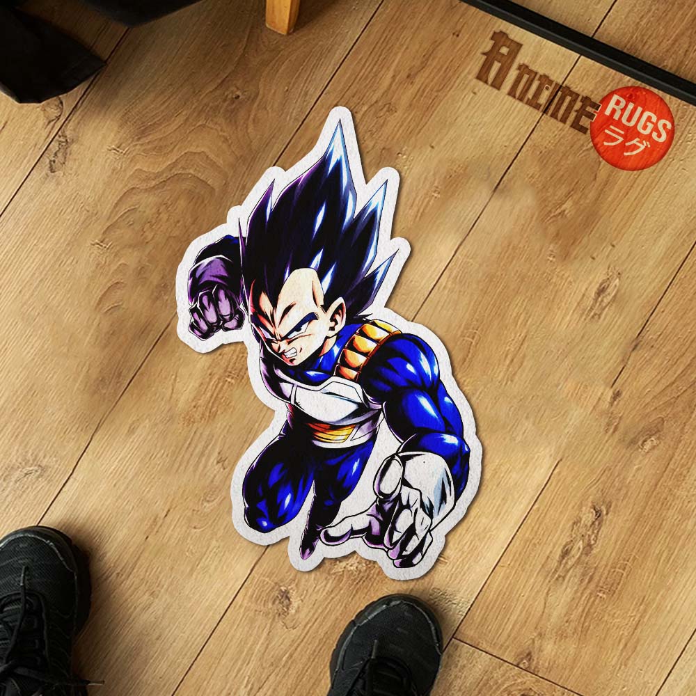 Vegeta Shaped Rug Custom Anime Dragon Ball Mats Room Decor Quality Car ...