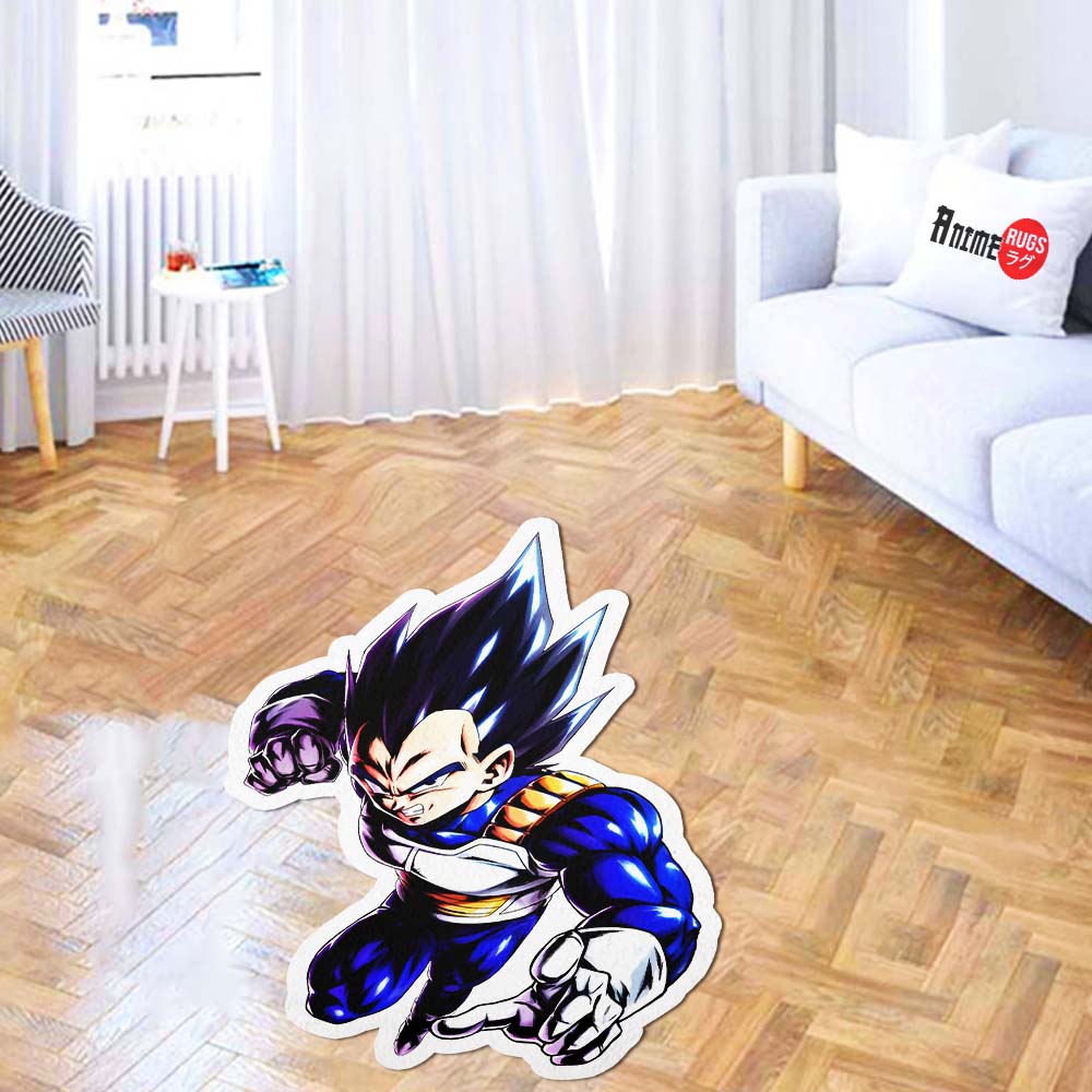 Vegeta Shaped Rug Custom Anime Dragon Ball Mats Room Decor Quality Car ...