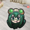 Asui Tsuyu Shaped Rugs Custom Anime My Hero Academia Carpets Room Deco ...